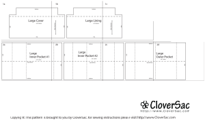 Free Download of Purse Organizer Insert Sewing Pattern - CloverSac