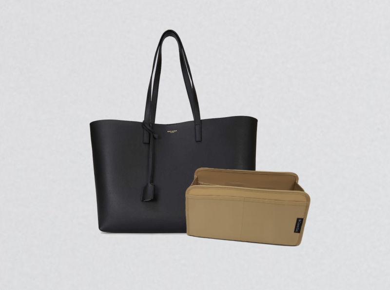 Purse Organizer Insert for Saint Laurent Shopping Leather Tote - CloverSac