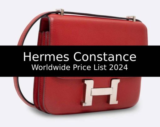 Hermes Constance Worldwide Price List 2024 – CloverSac
